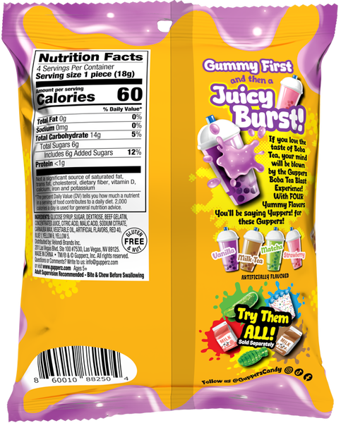 Gupperz Boba Tea Blast 2.54oz (12 Bags)